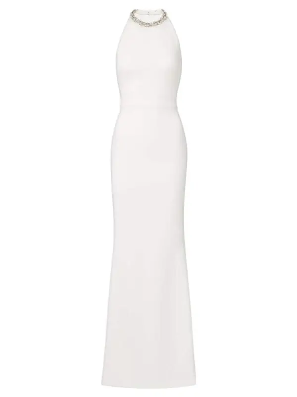 Givenchy Crystal-embellished Open-back Gown - White