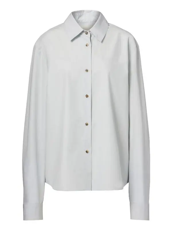 Khaite Agro Cotton Poplin Shirt - Grey