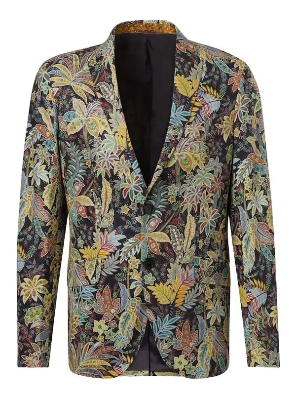 Etro Roma Printed Wool-blend Blazer - Multicoloured
