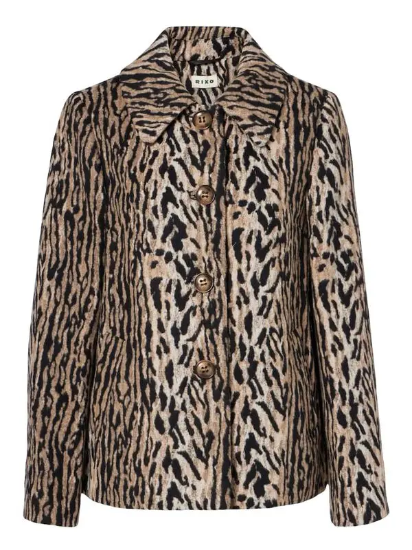 Rixo Leila Leopard-print Jacket - Multicoloured