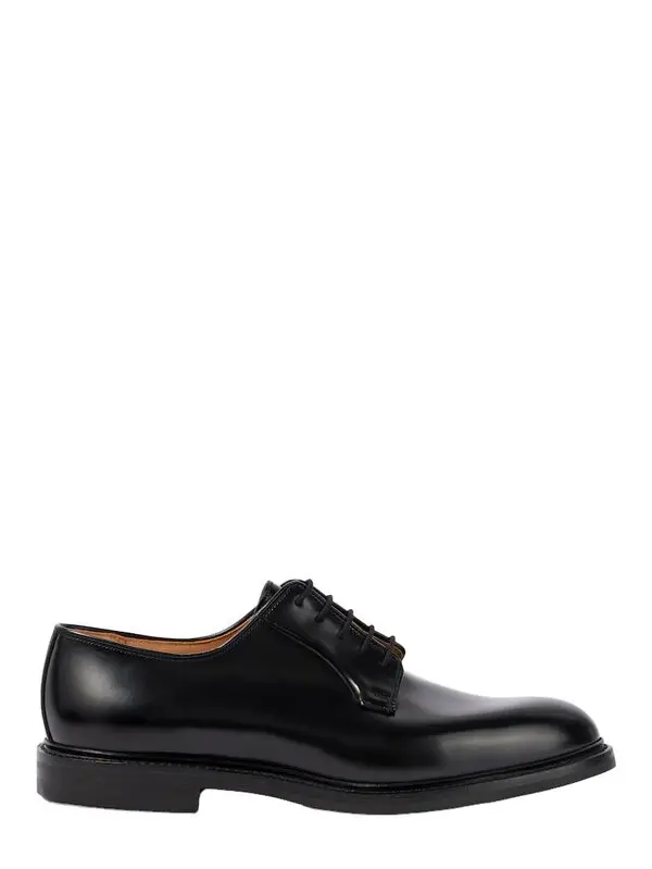 George Cleverley Archie Calf Leather Derby Shoes - Black