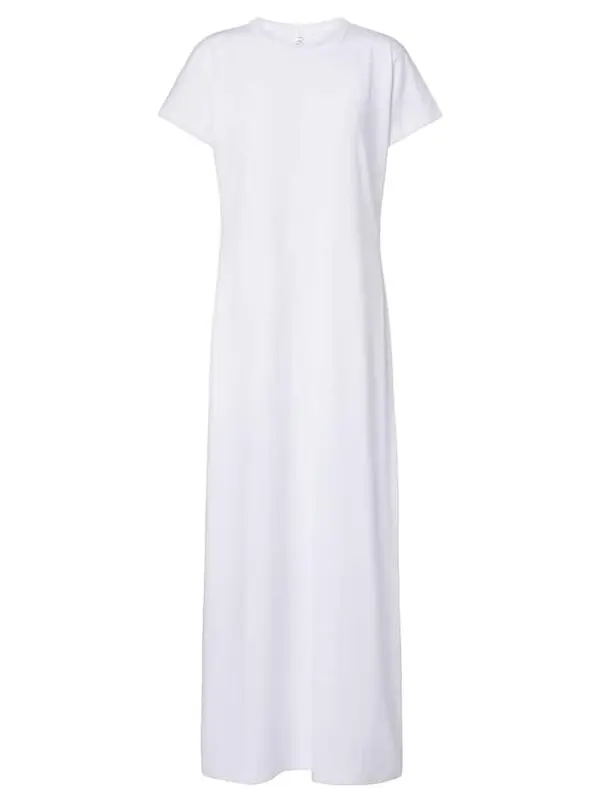 LESET Margo Cotton Maxi Dress - White