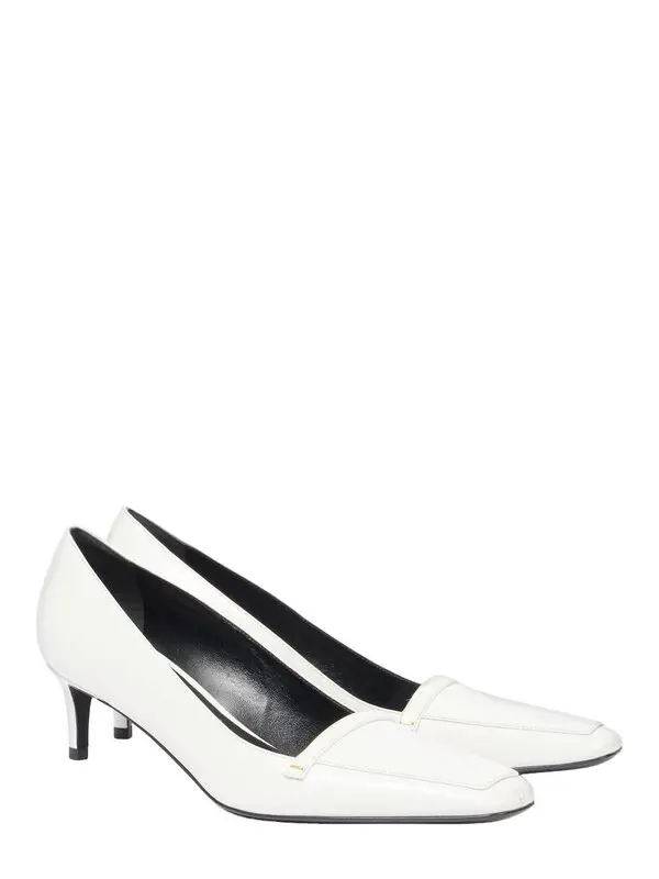 Khaite Celia 50 Leather Pumps - White
