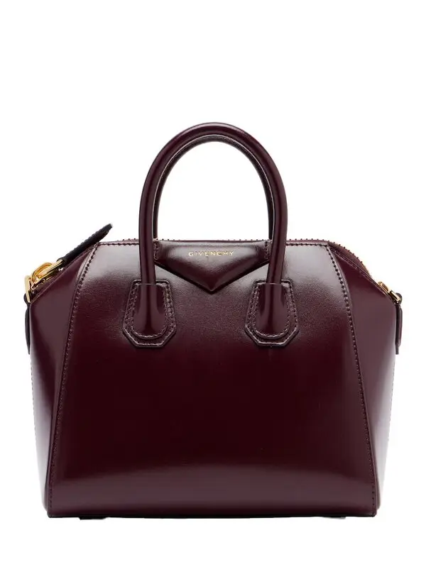 Givenchy Antigona Mini Leather Tote - Burgundy