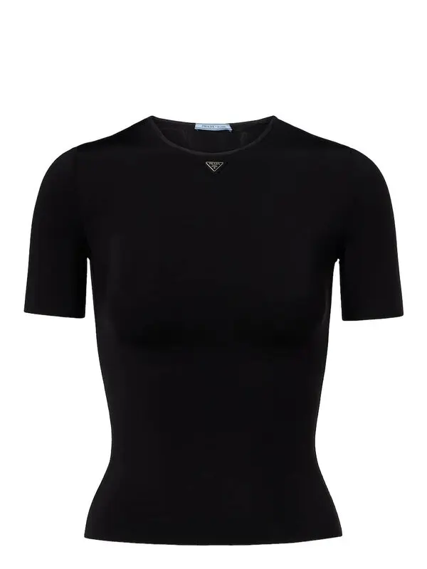Prada Logo Top - Black