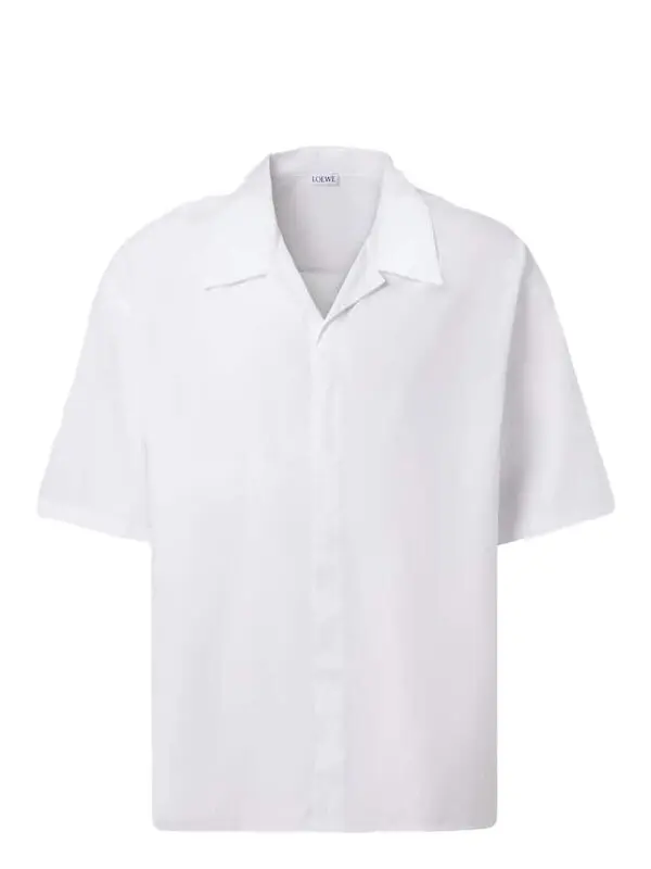 Loewe Cotton Poplin Bowling Shirt - White