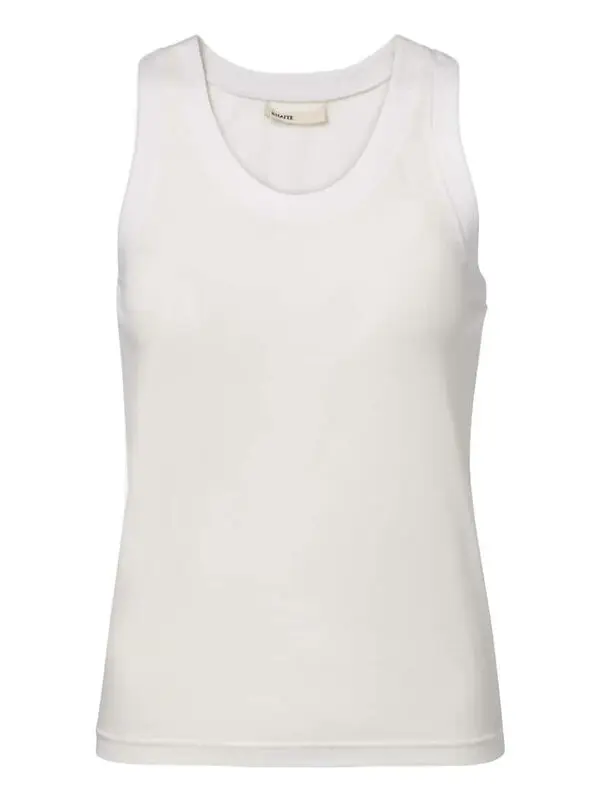 Khaite Isha Cotton-blend Jersey Tank Top - White