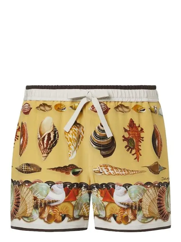 Dolce & Gabbana Printed Silk Shorts - Multicoloured