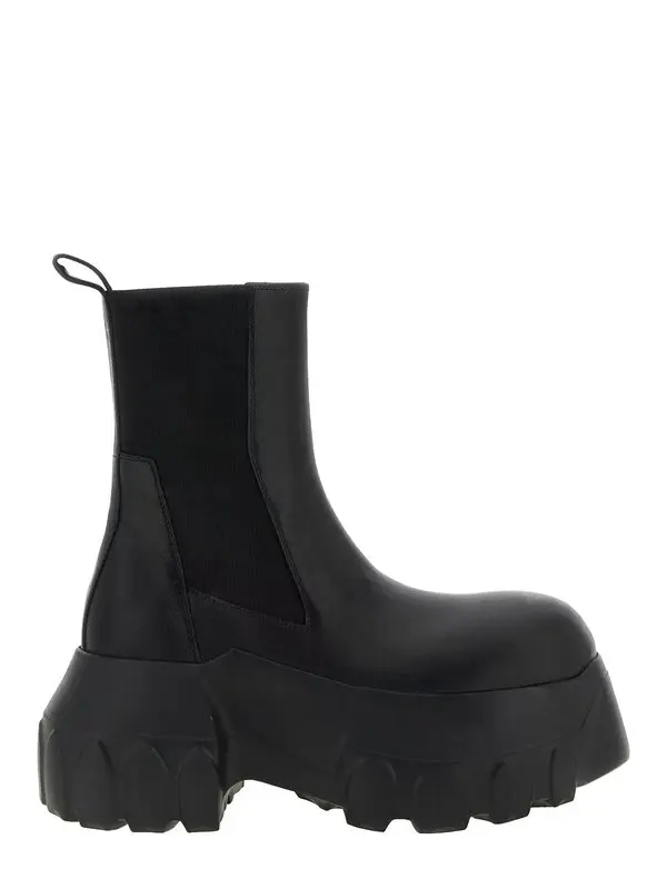 Rick Owens Mega Tractor Ankle Boots - Black