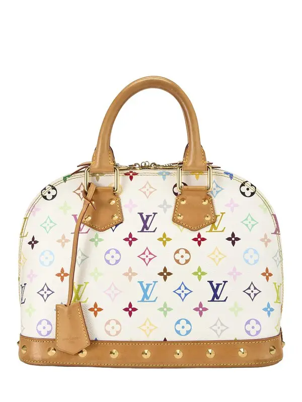 LOUIS VUITTON Takashi Murakami Monogram Multicolore Alma Nm - White