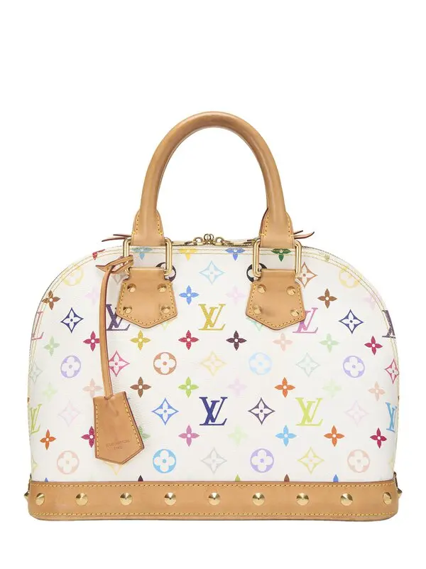 LOUIS VUITTON Takashi Murakami Monogram Multicolore Alma Nm - White