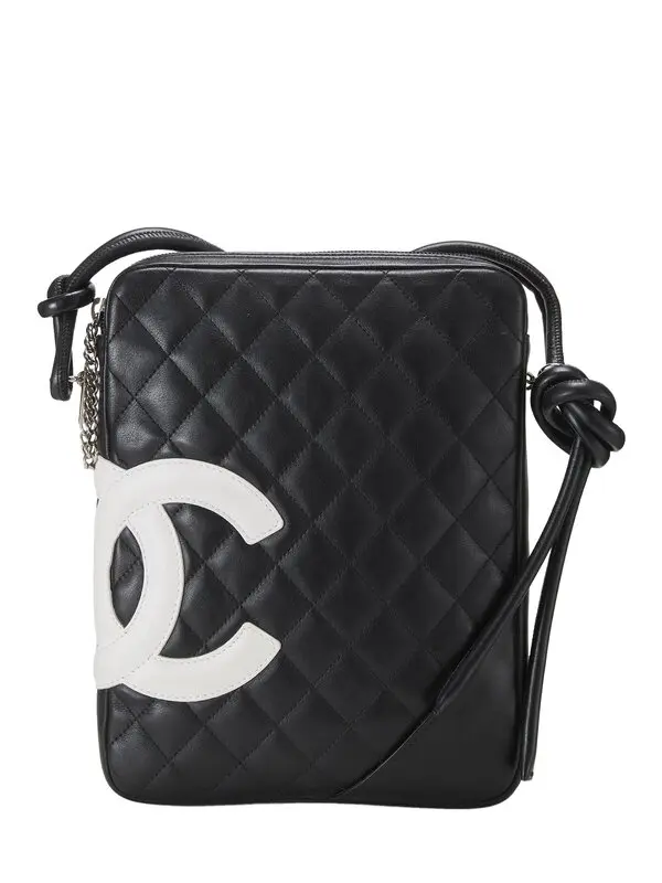 Chanel Quilted Calfskin Cambon Shoulder Bag - Black