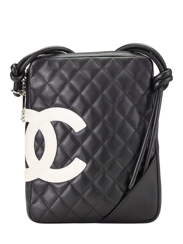 Chanel Quilted Calfskin Cambon Shoulder Bag - Black