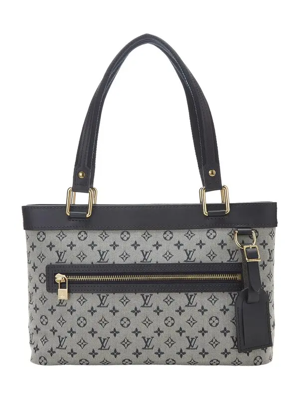 LOUIS VUITTON Monogram Mini Lin Lucille - Navy