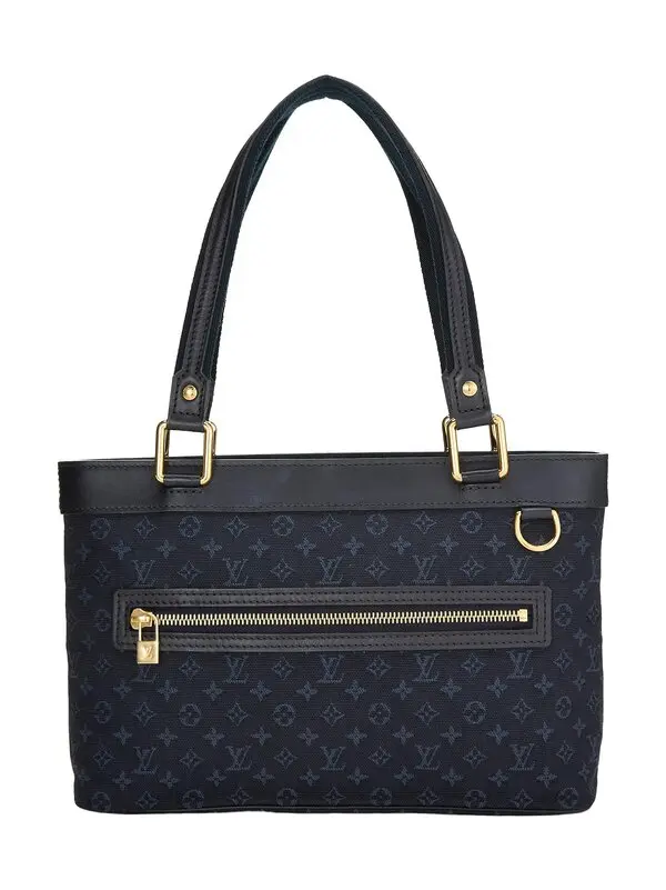 LOUIS VUITTON Monogram Mini Lin Lucille - Navy