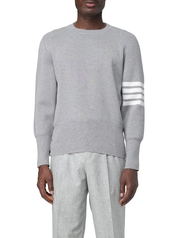Thom Browne Crewneck Sweater - Grey