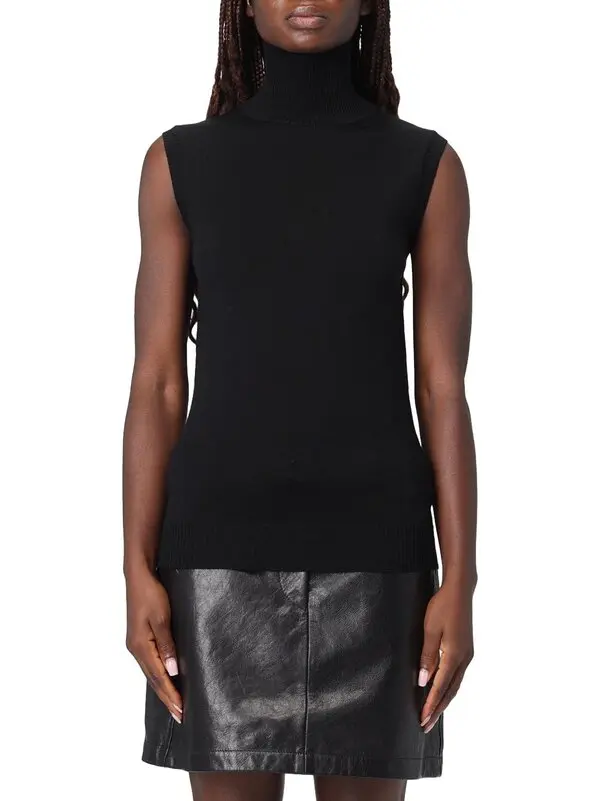 Sportmax Sleeveless High Neck Top - Black