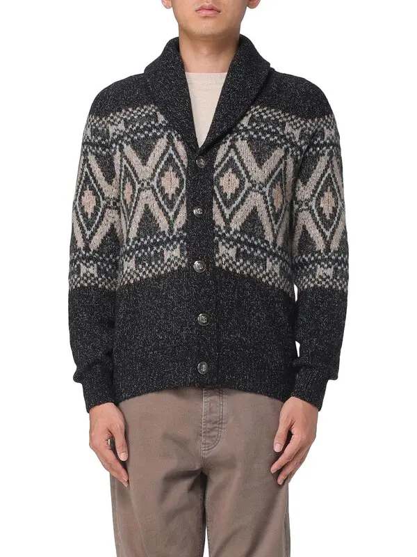 Brunello Cucinelli Shawl Collar Sweater - Black
