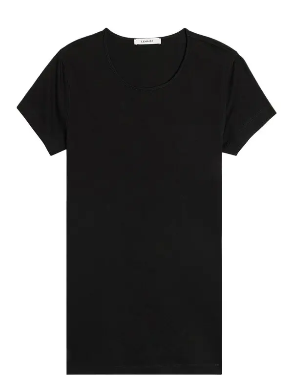 LEMAIRE Fitted T-shirt - Black