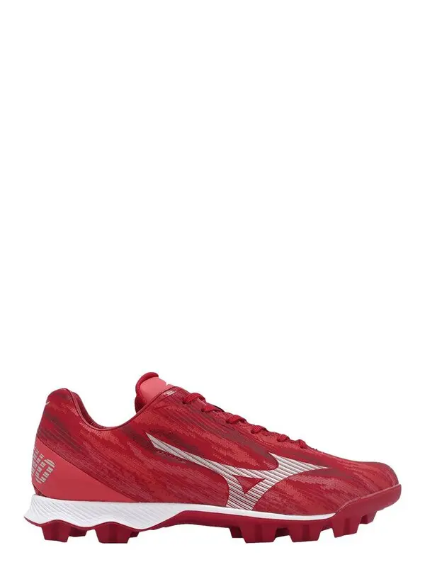 Mizuno Wave Lightrevo Wide Baseball Cleats - Red