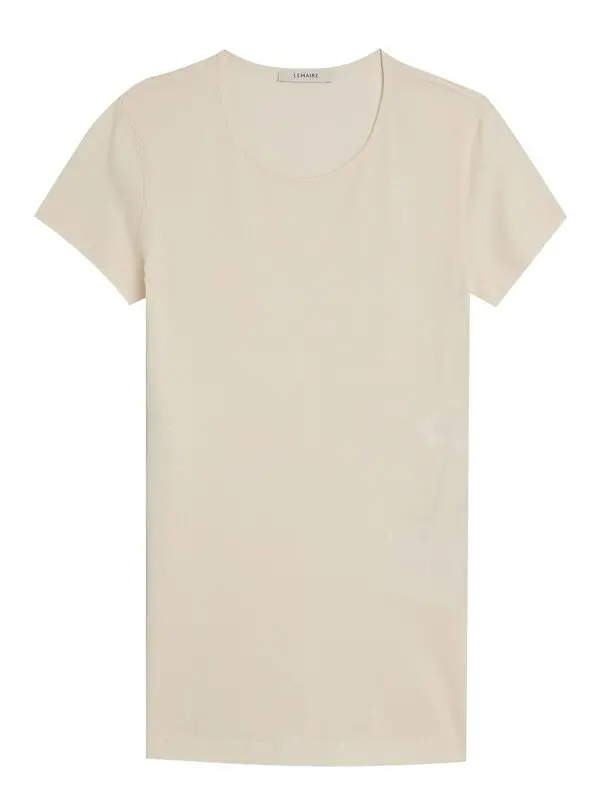 LEMAIRE Fitted T-shirt - Cream