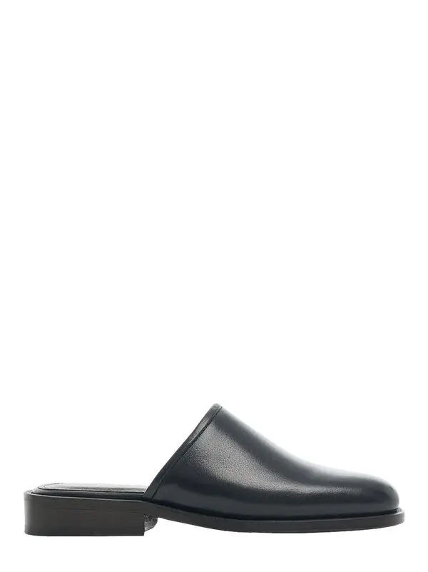 LEMAIRE Square Mule - Black