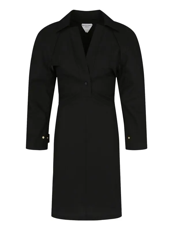 Bottega Veneta Woven Trench Coat - Black