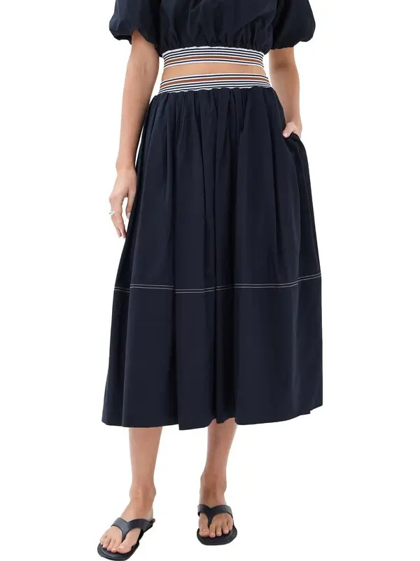Veronica Beard Evelina Skirt - Navy