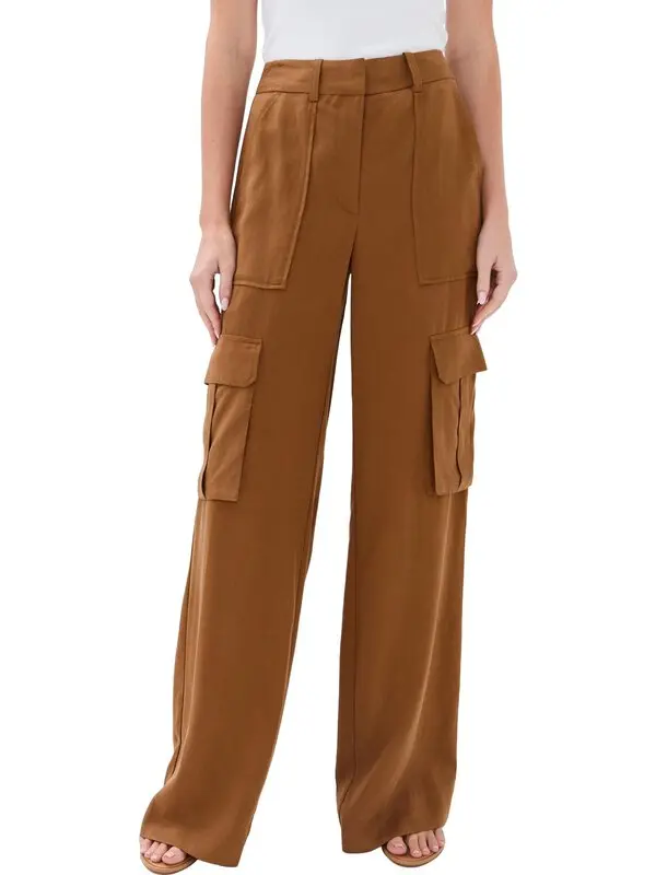 Veronica Beard Saul Cargo Pants - Whisky