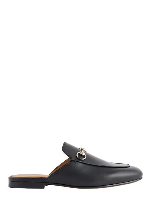 Gucci Princetown Leather Mules - Nero