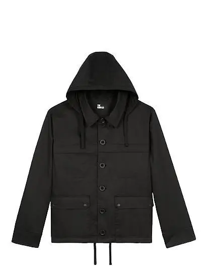 The Kooples Patch-pocket Cotton Jacket - Black