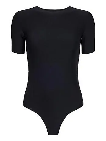 Commando Butter™ Short-sleeve Crew Bodysuit - Black