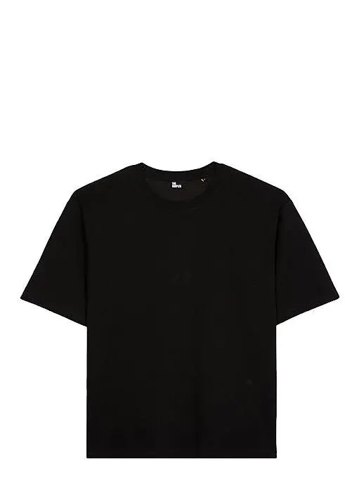 The Kooples Crewneck Regular-fit Short-sleeve Cotton T-shirt - Black