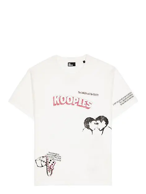 The Kooples Graphic-print Cotton T-shirt - White