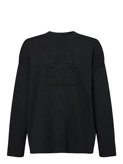 Loewe Anagram Crewneck Jumper - Black