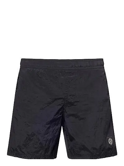 Stone Island Nylon Metal Relaxed-fit Shell Shorts - Black