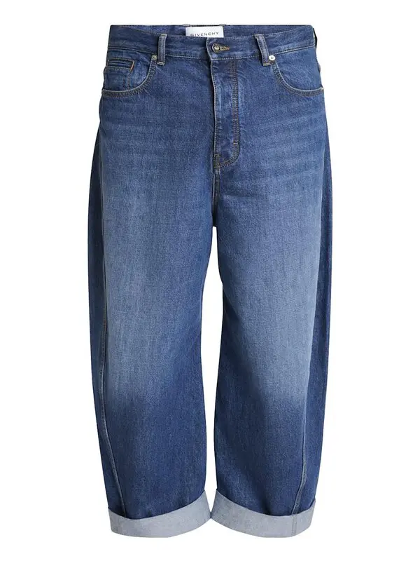 Givenchy Relaxed Twisted-seam Denim Jeans - Dark Blue
