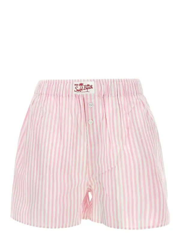 MC2 SAINT BARTH Cotton Thigh Length Shorts - Pink