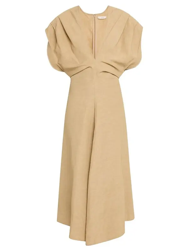 Co Banana-cut Shift Dress - Camel