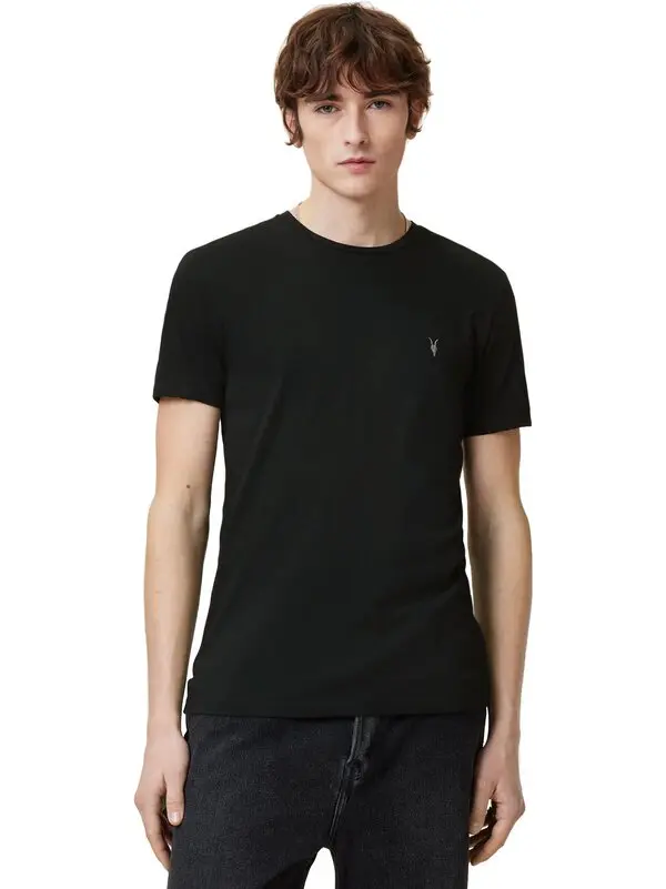 ALLSAINTS Tonic Crew Neck Slim Ramskull T-shirt - Jet Black