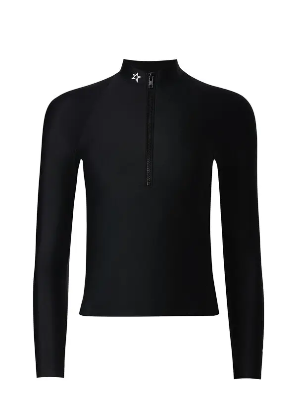 Perfect Moment Tempest Long Sleeve Rash Guard - Black
