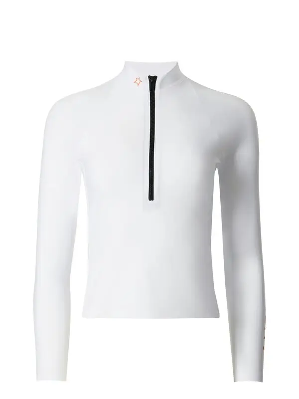 Perfect Moment Tempest Long Sleeve Rash Guard - White