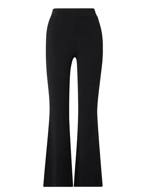 Altuzarra Florie Knitted Flared Pants - Black