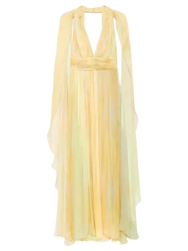 Elie Saab Printed Dress - Yellow