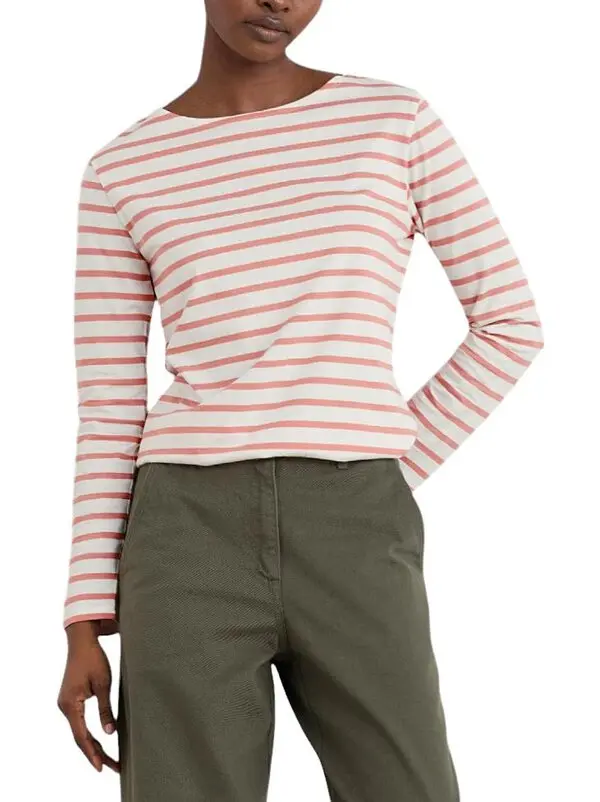 SEASALT CORNWALL Sailor Shirt - Breton Dusty Rose