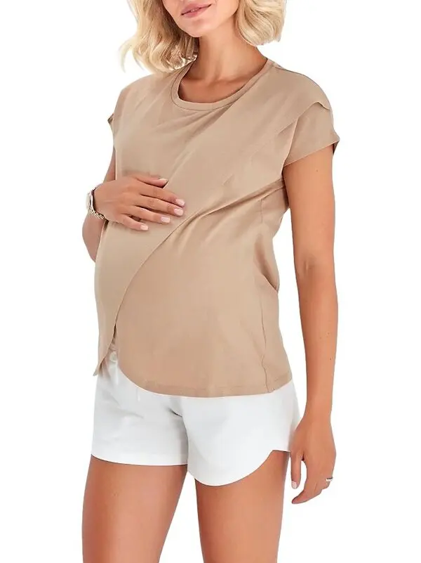 ACCOUCHEE Handy Crossover Top - Beige