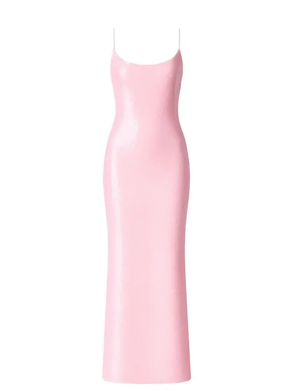 THE NEW ARRIVALS ILKYAZ OZEL Isis Glossia Dress - Pink