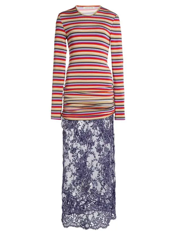 Christopher Esber Calypso Iris Hybrid Maxi Dress - Multi