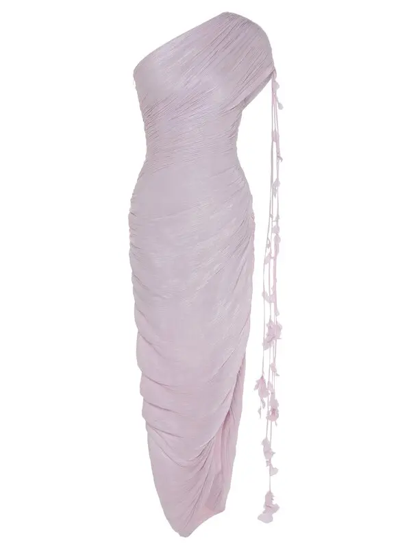 MARMAR HALIM Asymmetric Ruched Maxi Dress - Pink