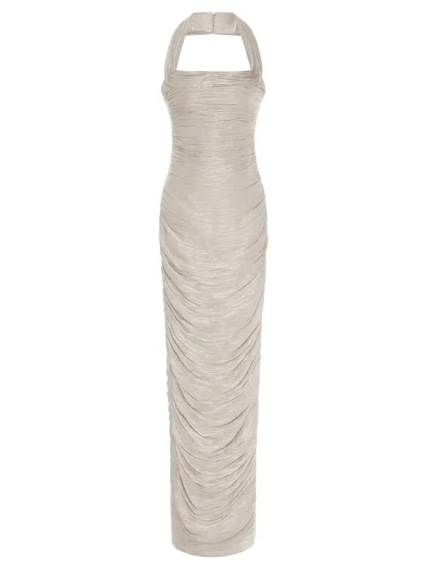 MARMAR HALIM Ruched Maxi Gown - Ivory